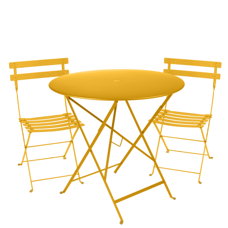 Fermob - Bistro Set - Honey - 77cm Table and 2 Chairs – hortus